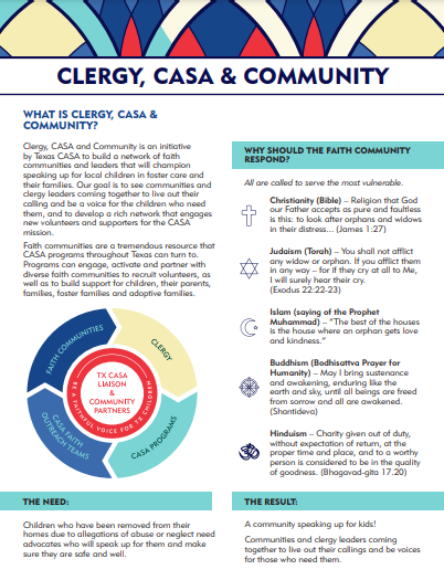 Clergy, CASA & Community Toolkit 2025 - Texas CASA