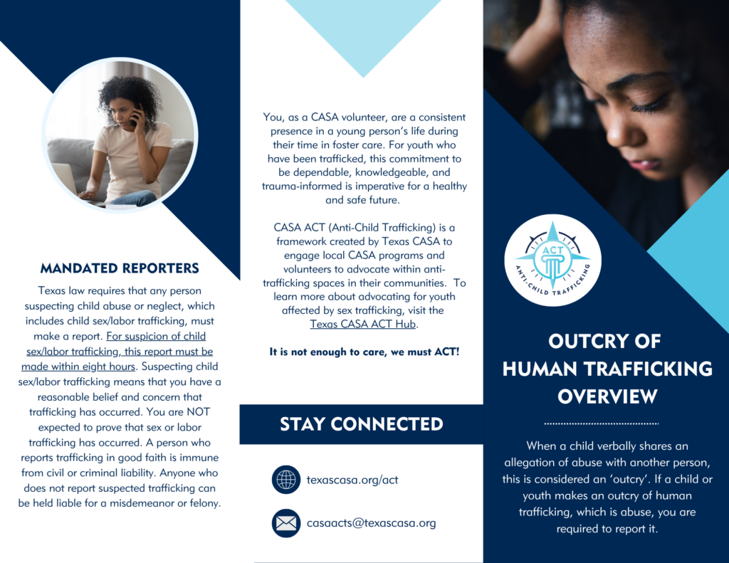 Anti-Child Trafficking (ACT)/Child Exploitation - Texas CASA
